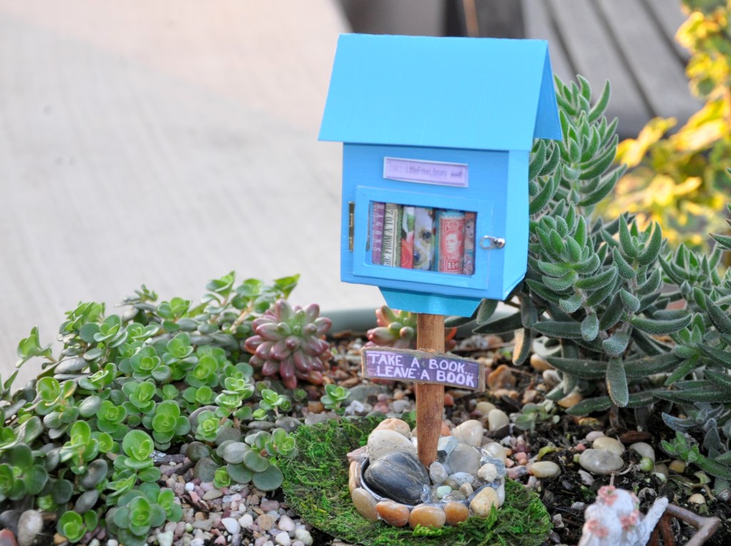 The Making of The Miniature Little Free Library – Gardening Nirvana
