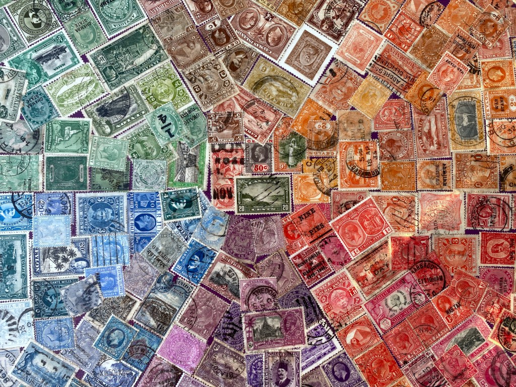 A Vintage Postage Stamp Table for Sharon – Gardening Nirvana