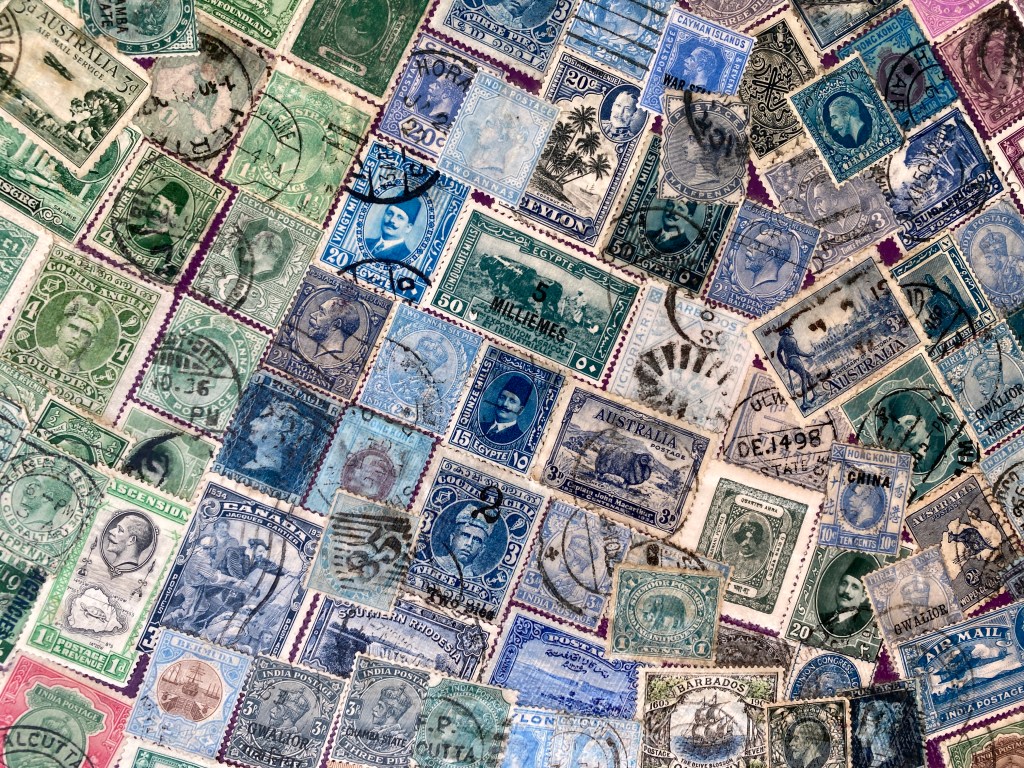 A Vintage Postage Stamp Table for Sharon – Gardening Nirvana