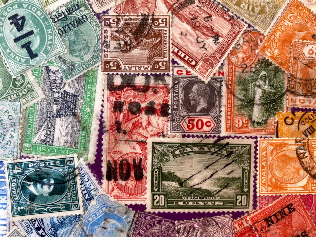 A Vintage Postage Stamp Table for Sharon – Gardening Nirvana