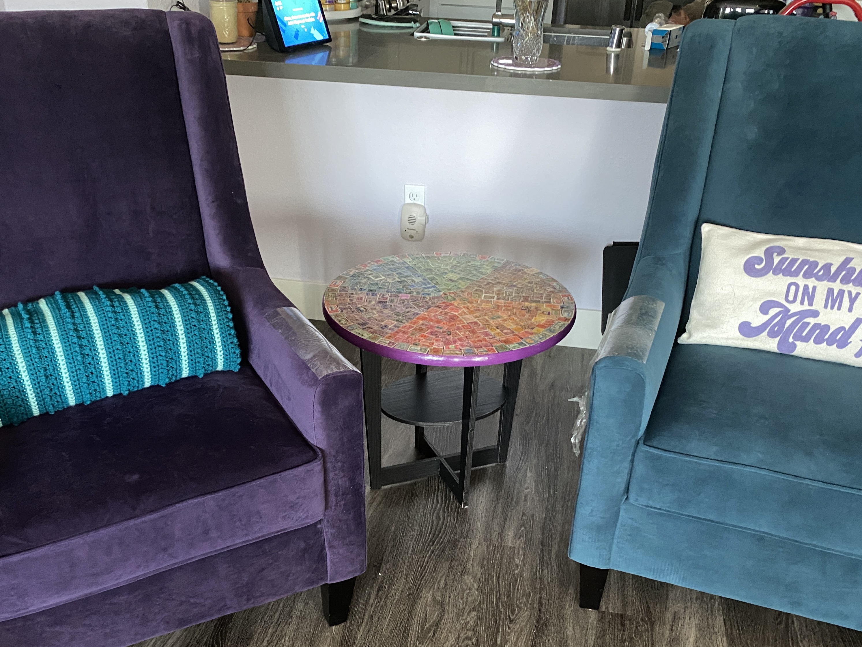 A Vintage Postage Stamp Table for Sharon – Gardening Nirvana